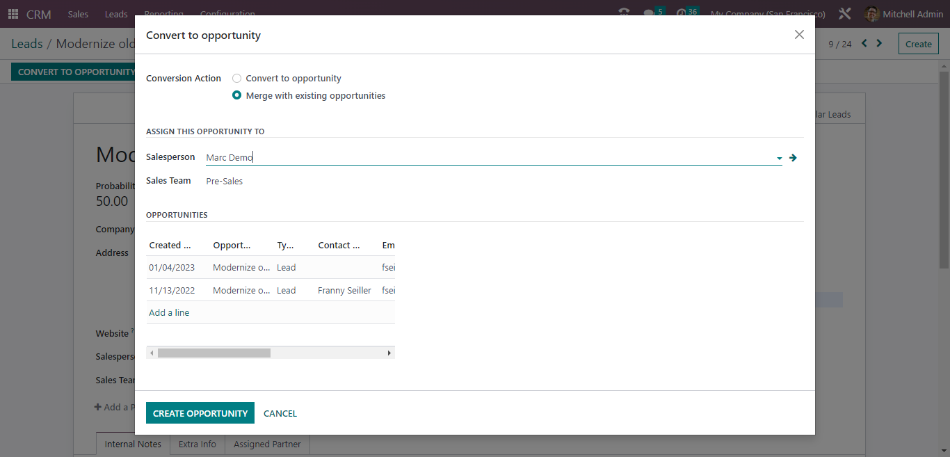 How To Convert Your Lead to Opportunity in Odoo 16 CRM? | Konsultoo